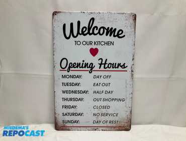 Repocast.com® | New Funny Welcome To Our Kitchen metal...