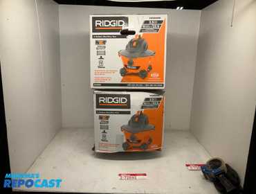 Repocast.com® | (2) 6 gallon Ridgid wet/dry vacs Model...