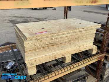 Repocast.com® | Skid lot of (20) Plywood sheets...