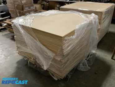 Repocast.com® | Skid of (92) 2x4 pressed particle boards