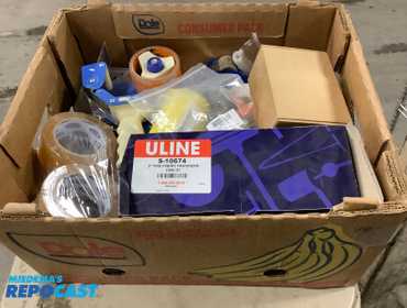 Repocast.com® | Box of assorted retail items including...