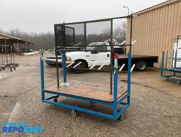 Repocast.com® | Metal frame rack on casters with light...