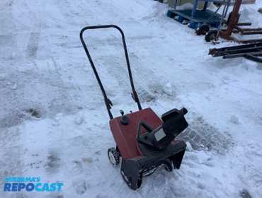 Repocast.com® | Lot of (1) Red Snowblower w/ Tecumseh...