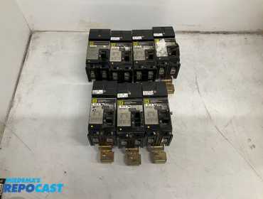 Repocast.com® | Lot of (7 pcs) 2-pole I-line breakers,...