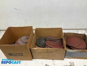 Repocast.com® | Lot of large sanding discs and backer...