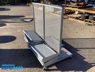 Repocast.com® | Rolling Display rack w/ shelves - in...