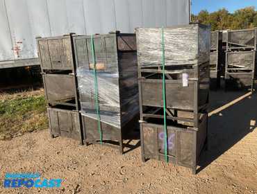 Repocast.com® | Lot of (9) Metal Parts Crates,...