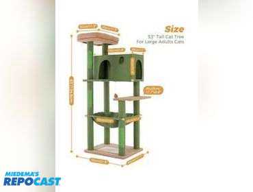 Repocast.com® | Meow Sir Cactus Cat Tree for Large...