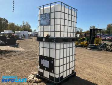 Repocast.com® | Lot of (2) Stackable Caged IBC Totes