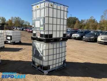 Repocast.com® | Lot of (2) Stackable Caged IBC Totes