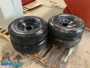 Repocast.com® | (4) Used Trailer Tires and Wheels, all...