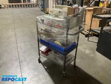 Repocast.com® | 1- Rolling Metal Frame Supply Cart...