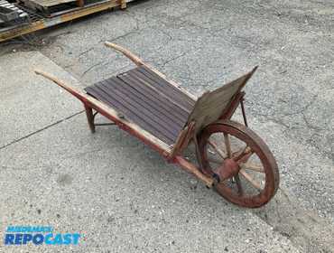 Repocast.com® | Vintage Wood Wheel Barrow