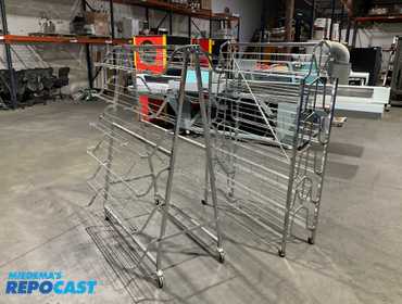 Repocast.com® | Set of 2 Metal Rolling Display/Storage...