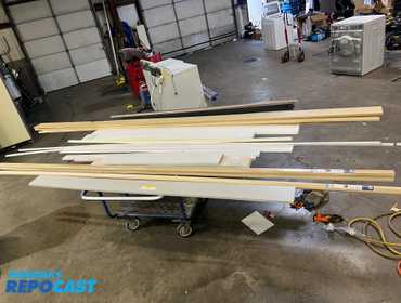 Repocast.com® | large lot of trim boards crown molding...