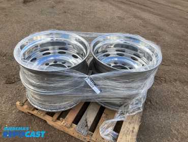 Repocast.com® | (4) aluminum 24.5x8.25 semi rims, used