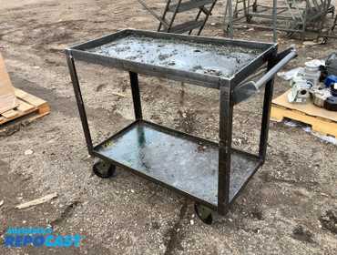 Repocast.com® | Metal 2 level cart on wheels measuring...