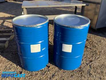 Repocast.com® | Lot of (2) 55 gallon used blue steel...