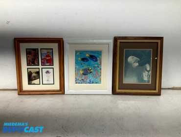 Repocast.com® | Lot of (3) picture frames/artwork....