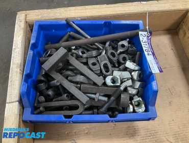 Repocast.com® | Bin of assorted hold down hardware...