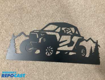 Repocast.com® | New Open Road metal art sign. Black...