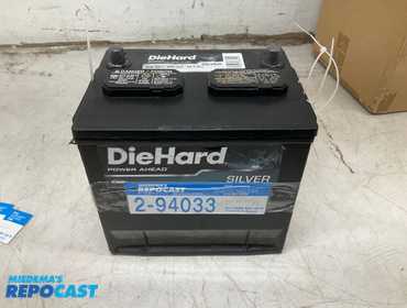Repocast.com® | Lot of (1) DieHard Silver Car Battery,...