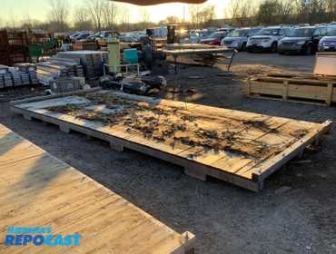 Repocast.com® | Large Wooden Machinery Skid Measuring...