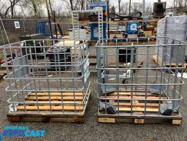 Repocast.com® | Lot of (2) Metal IBC Cage Frames with...