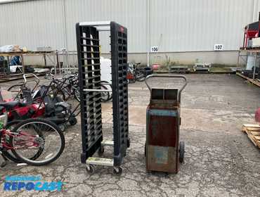 Repocast.com® | Lot of (1) banding cart & (1)...