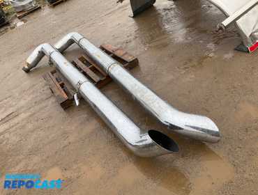 Repocast.com® | Set of (2) Used Chrome 8” Semi Exhaust...