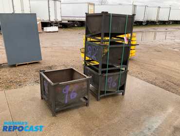 Repocast.com® | Lot of (4) Metal Parts Crates,...