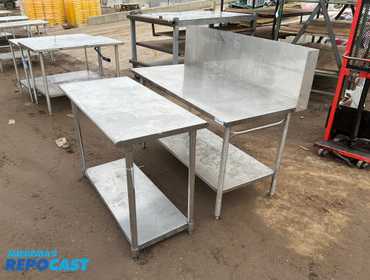 Repocast.com® | Two stainless tables. One measuring 48...