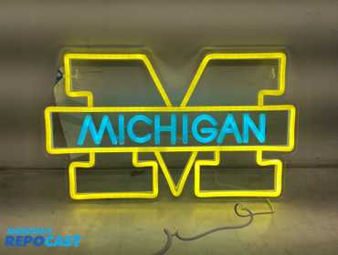 Repocast.com® | Michigan Wolverines NCAA neon Light