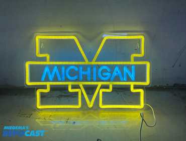 Repocast.com® | U of M - Michigan Wolverines NCAA Neon...