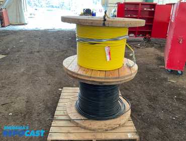 Repocast.com® | Pallet of (2) large spools of wire,...