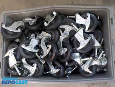 Repocast.com® | lot of (64) 4" Locking Castors - 2"...