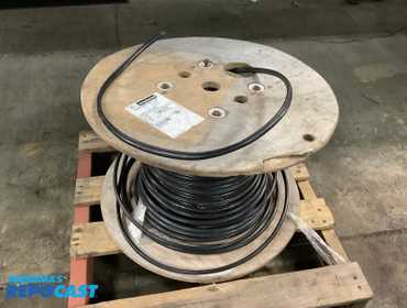 Repocast.com® | Lot of (1) partial spool of black wire...