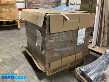 Repocast.com® | Skid lot (2) stacks of cardboard...