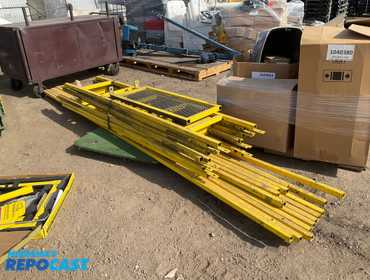 Repocast.com® | Lot of metal racking, 98” x 18” and 14...