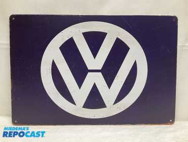 Repocast.com® | New Volkswagen metal sign with pre...