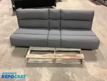Repocast.com® | Grey RV futon sofa measuring 66”x24”x20”