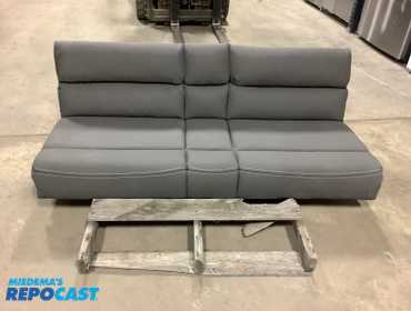 Repocast.com® | Grey RV futon sofa measuring 66”x24”x20”