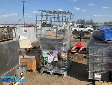 Repocast.com® | Lot of (2) metal poly tote frames: (1)...