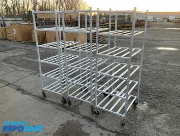 Repocast.com® | (3) Aluminum lug carts, 27” x 20.75” x...
