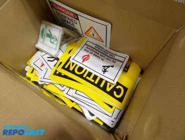 Repocast.com® | Lot of (210) assorted safety signs