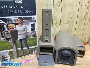 Repocast.com® | Mailbox Post Mount Brown Plastic Small...