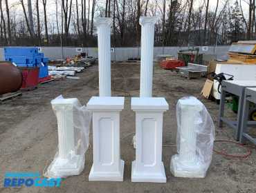 Repocast.com® | Lot of (6) Decorative Plastic Pillars,...