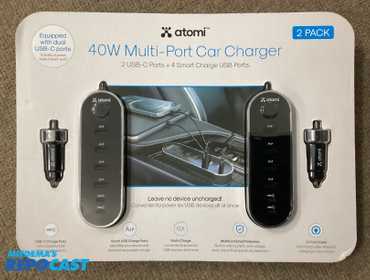 Repocast.com® | New 2-pack atomi 40W Multi-port car...