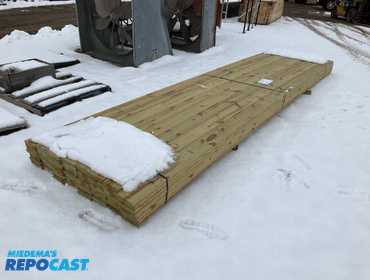 Repocast.com® | Lot of (64) SYP treated decking 5/4” x...