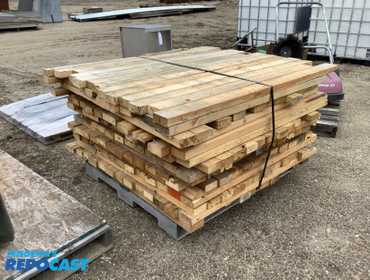 Repocast.com® | Pallet of 2 x4 wood pieces, various...
